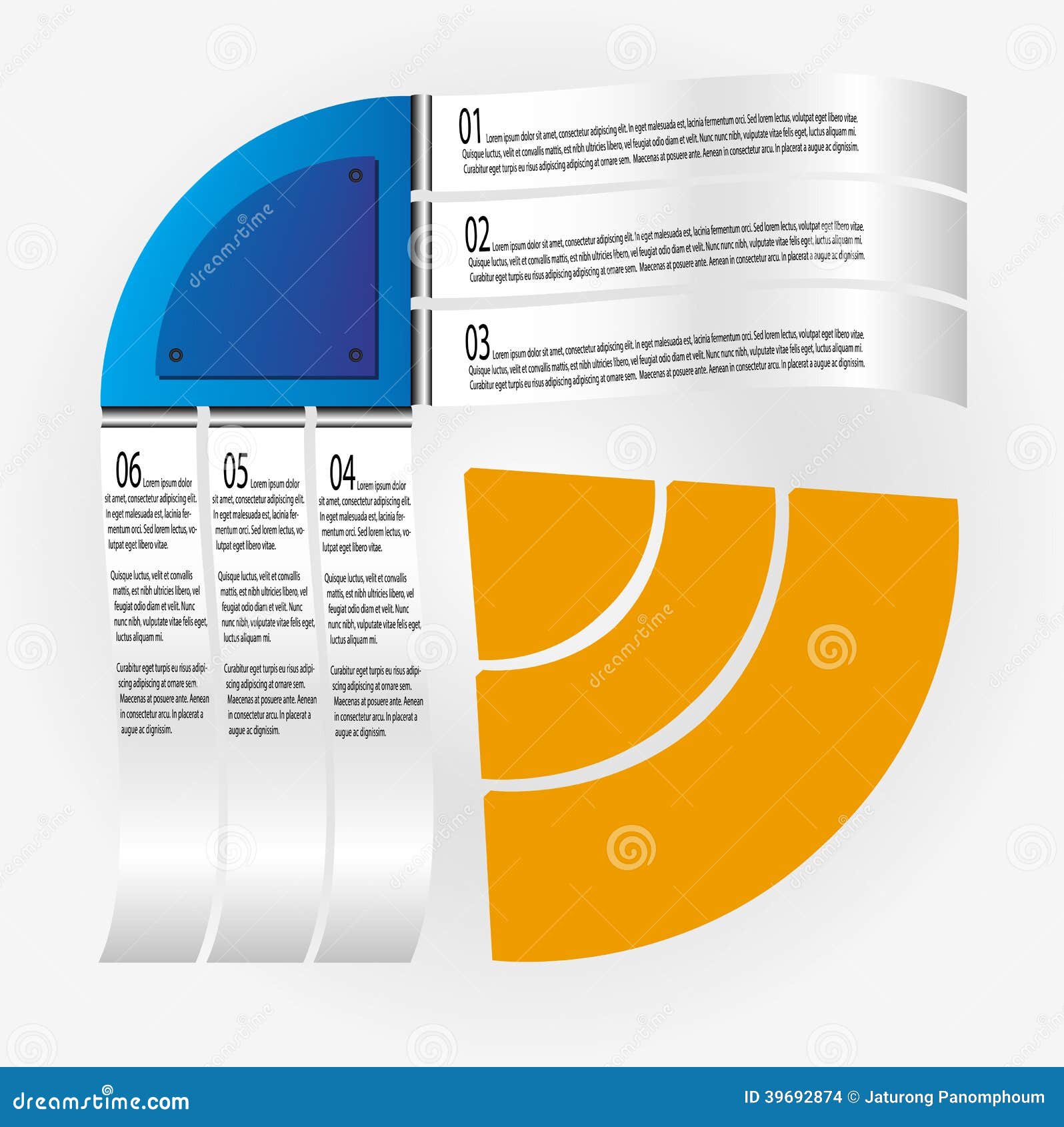 Papers Infographics. stock vector. Illustration of label - 39692874