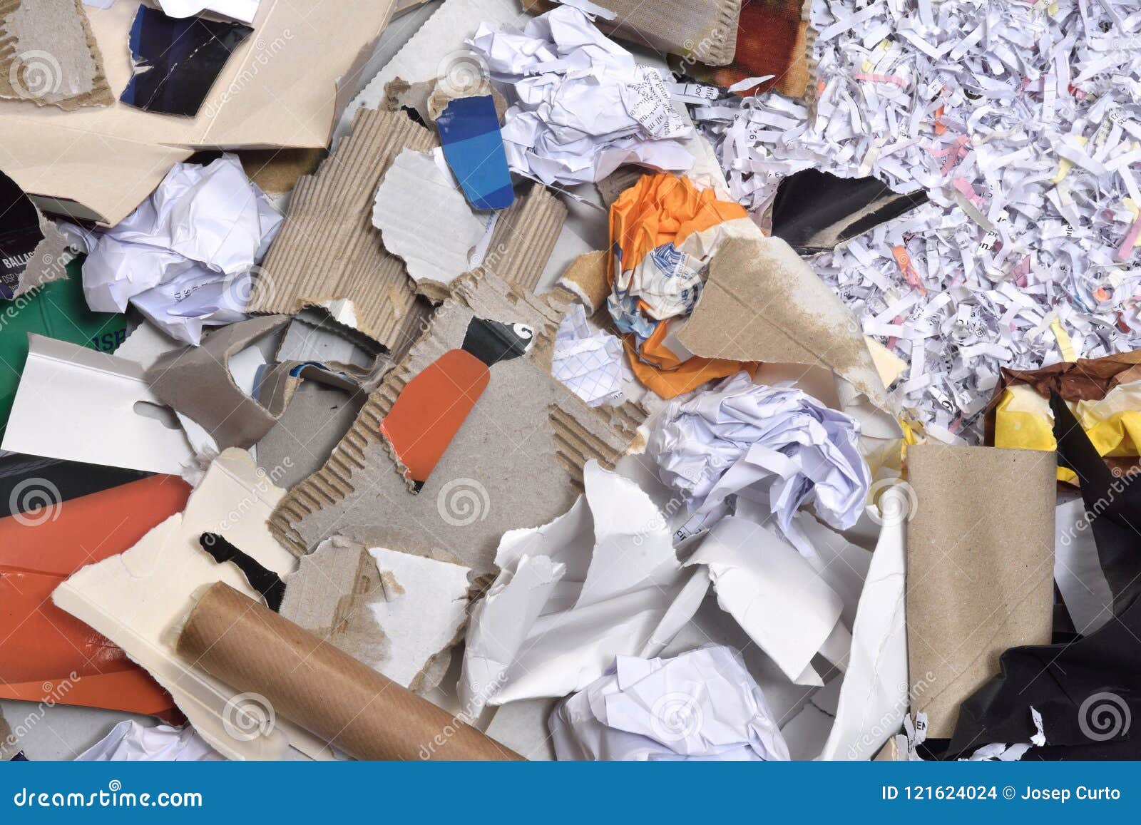 Papers Inside a Container To Be Recycled, Stock Photo - Image of ...