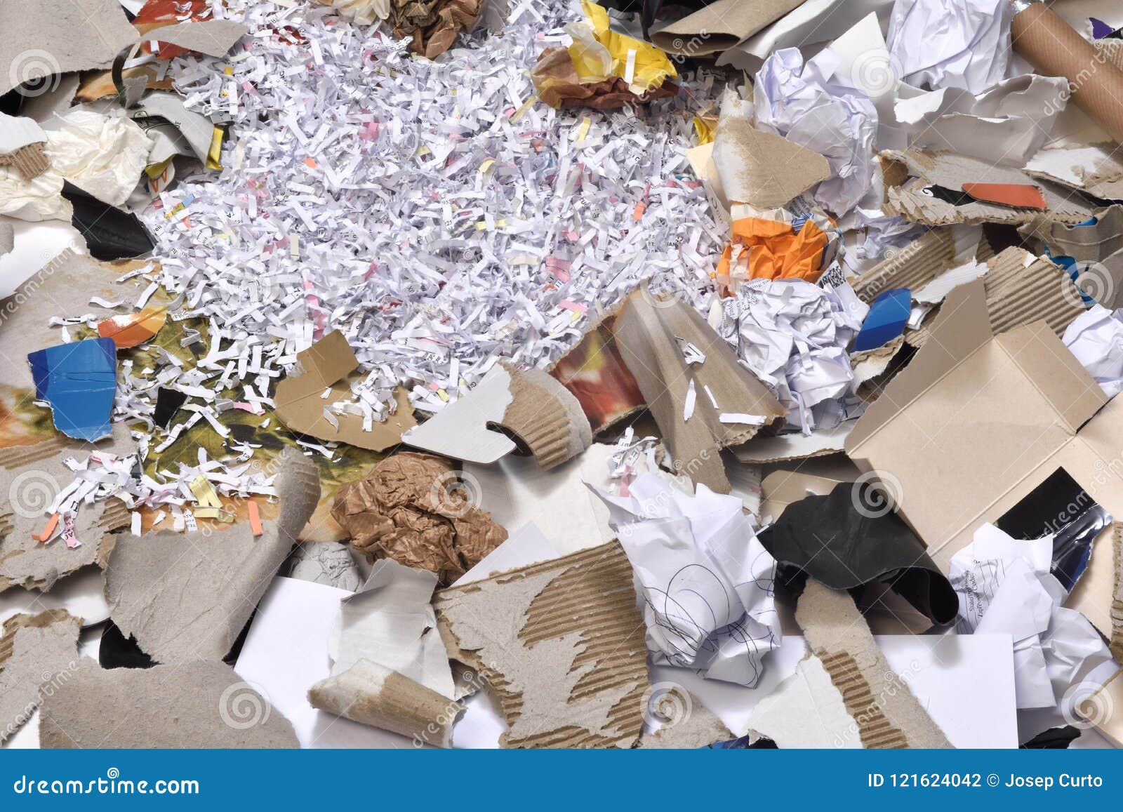 Papers Inside a Container To Be Recycled, Stock Photo - Image of ...