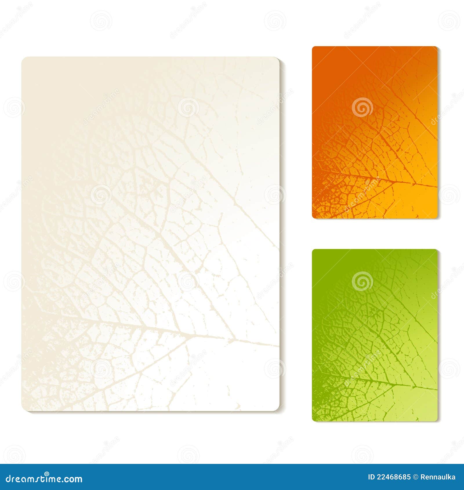 Papers with Nature Texture - Advertising Board Stock Vector ...