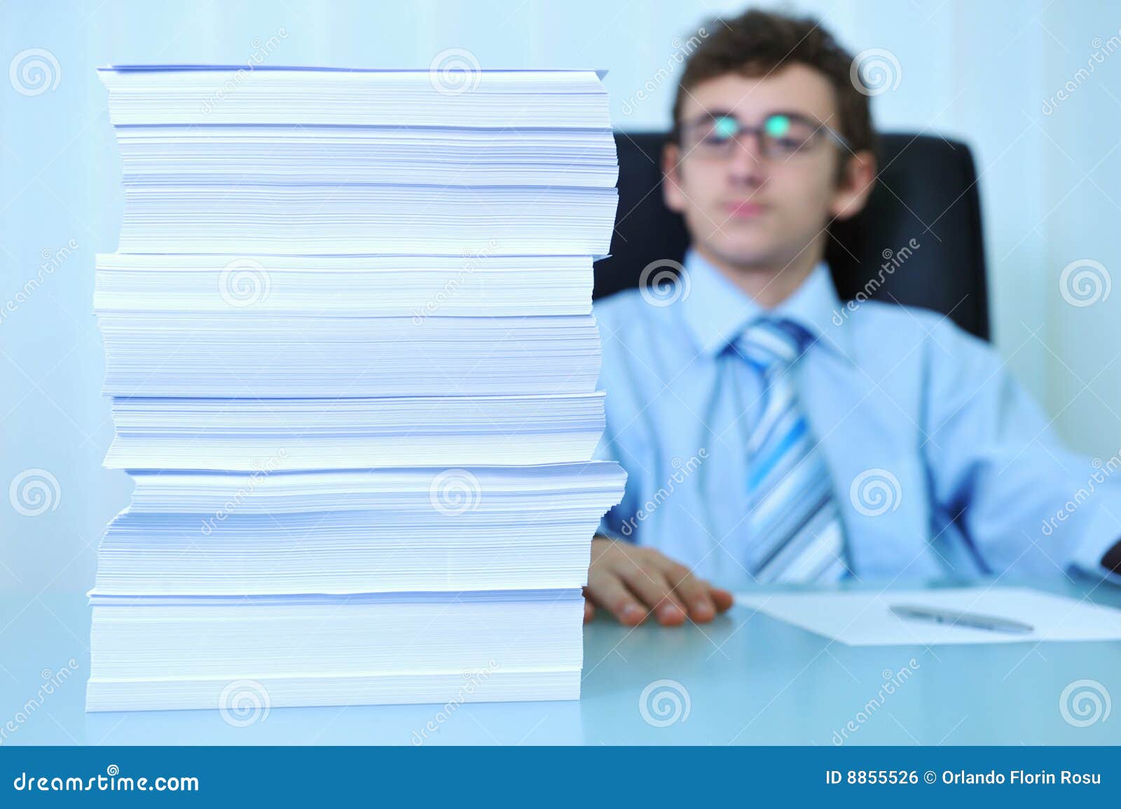 Papers stack stock photo. Image of stress, file, work - 8855526