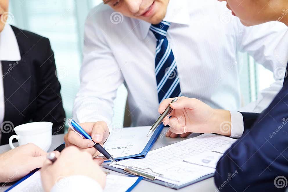 Paperwork stock photo. Image of human, negotiations, contemporary ...