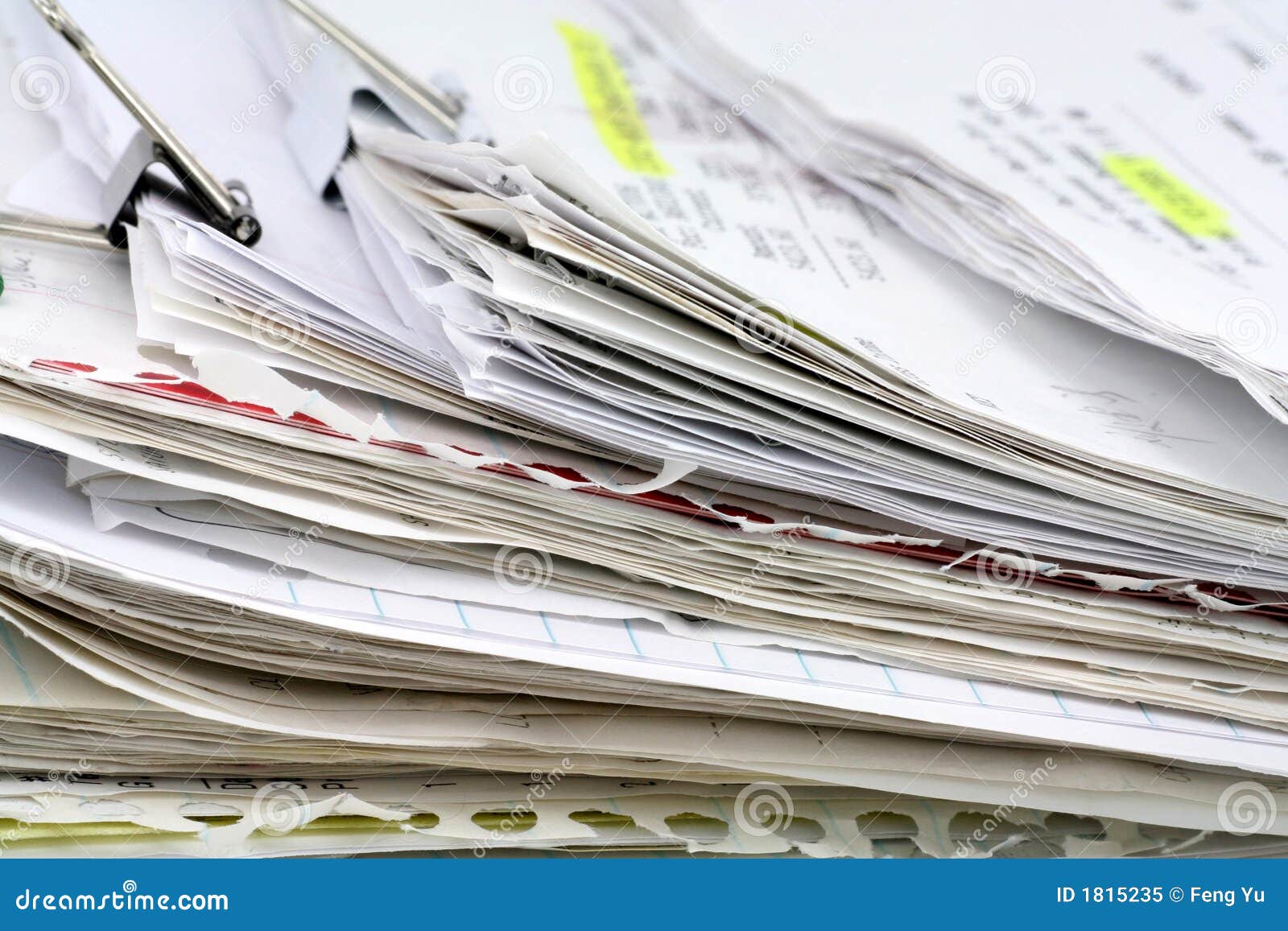 Paperwork stock image. Image of finance, filing, pages - 1815235