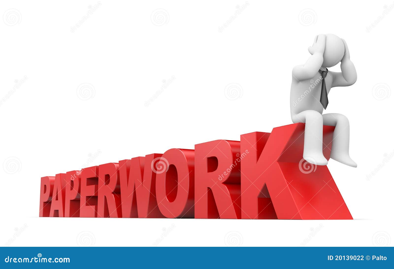 Paperwork stock illustration. Illustration of businesspeople - 20139022