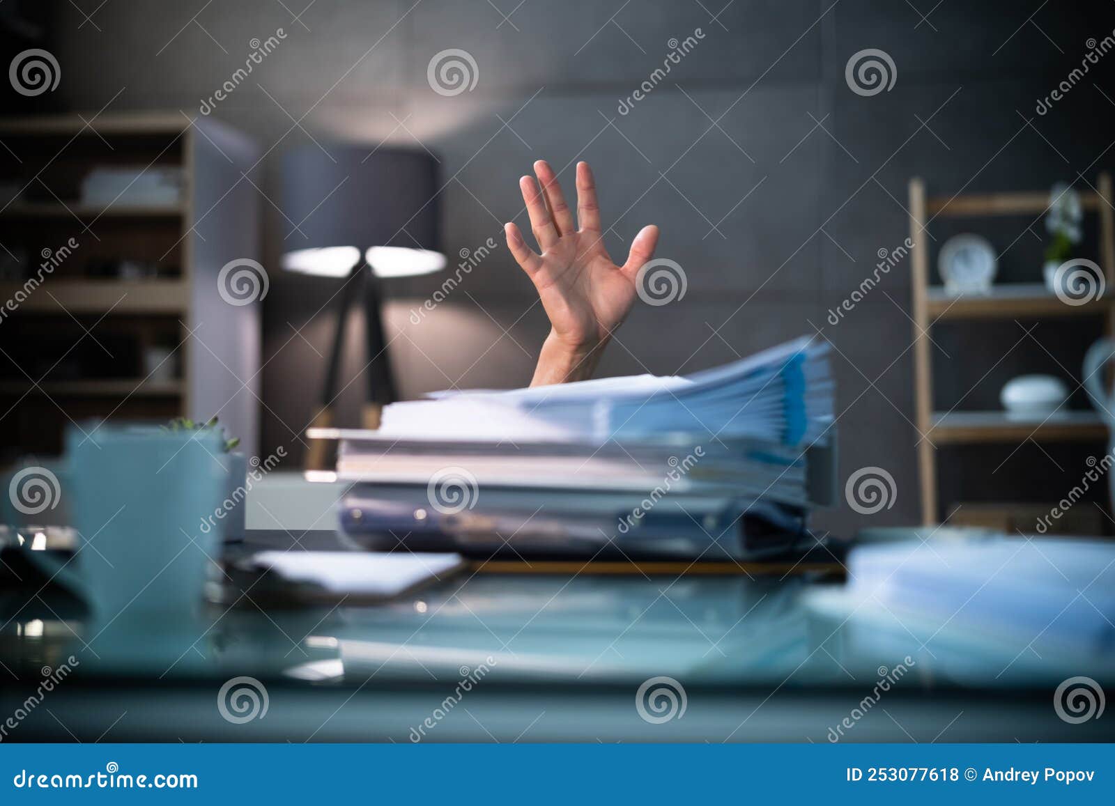 Paperwork Bureaucracy Stress at Work Stock Photo - Image of male ...