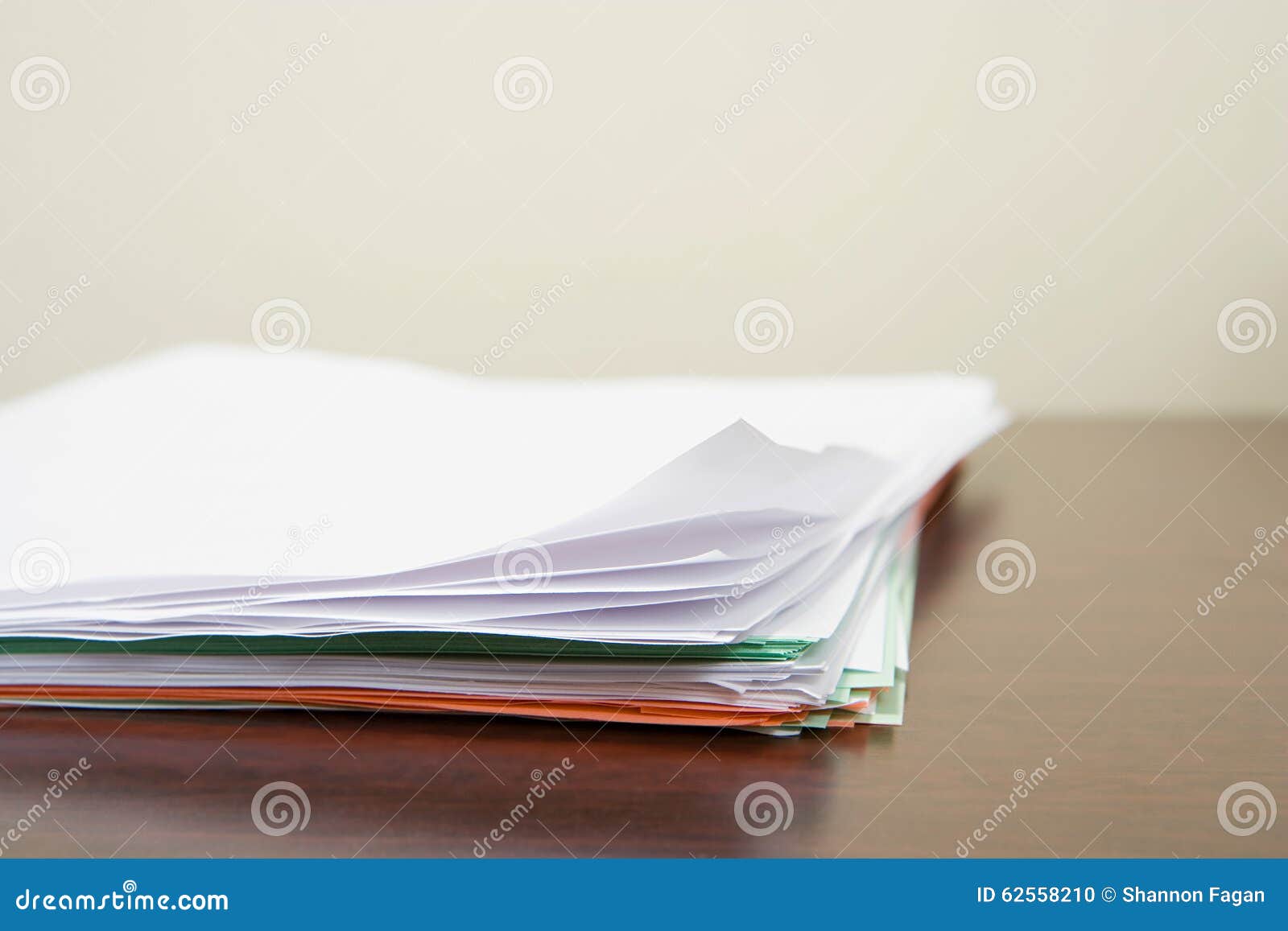Paperwork on desk stock photo. Image of information, desk - 62558210