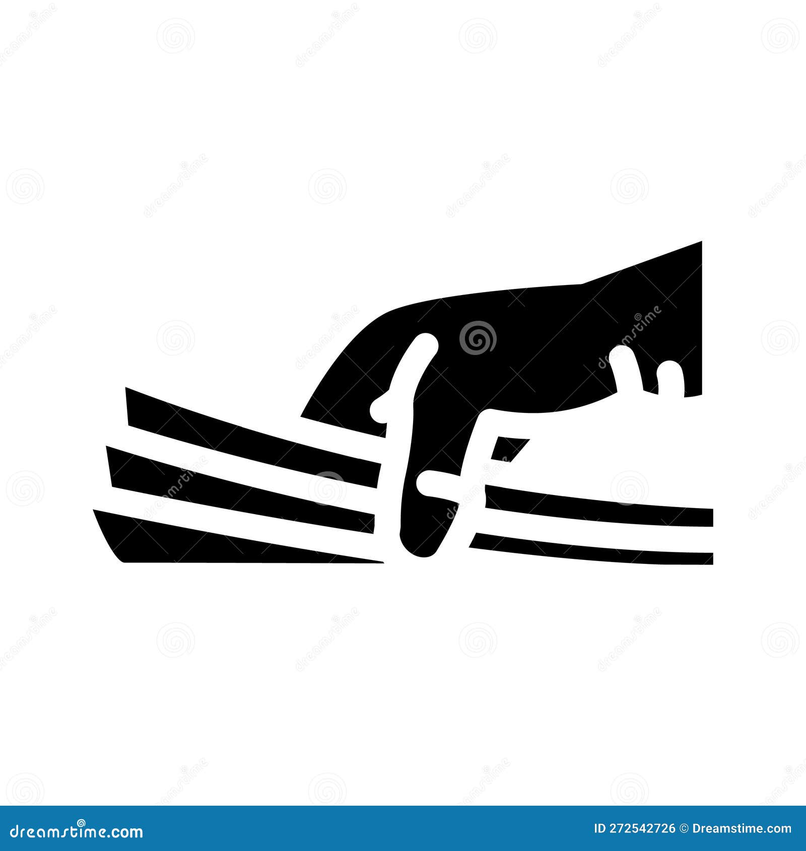 Paperwork Document Glyph Icon Vector Illustration Stock Vector ...