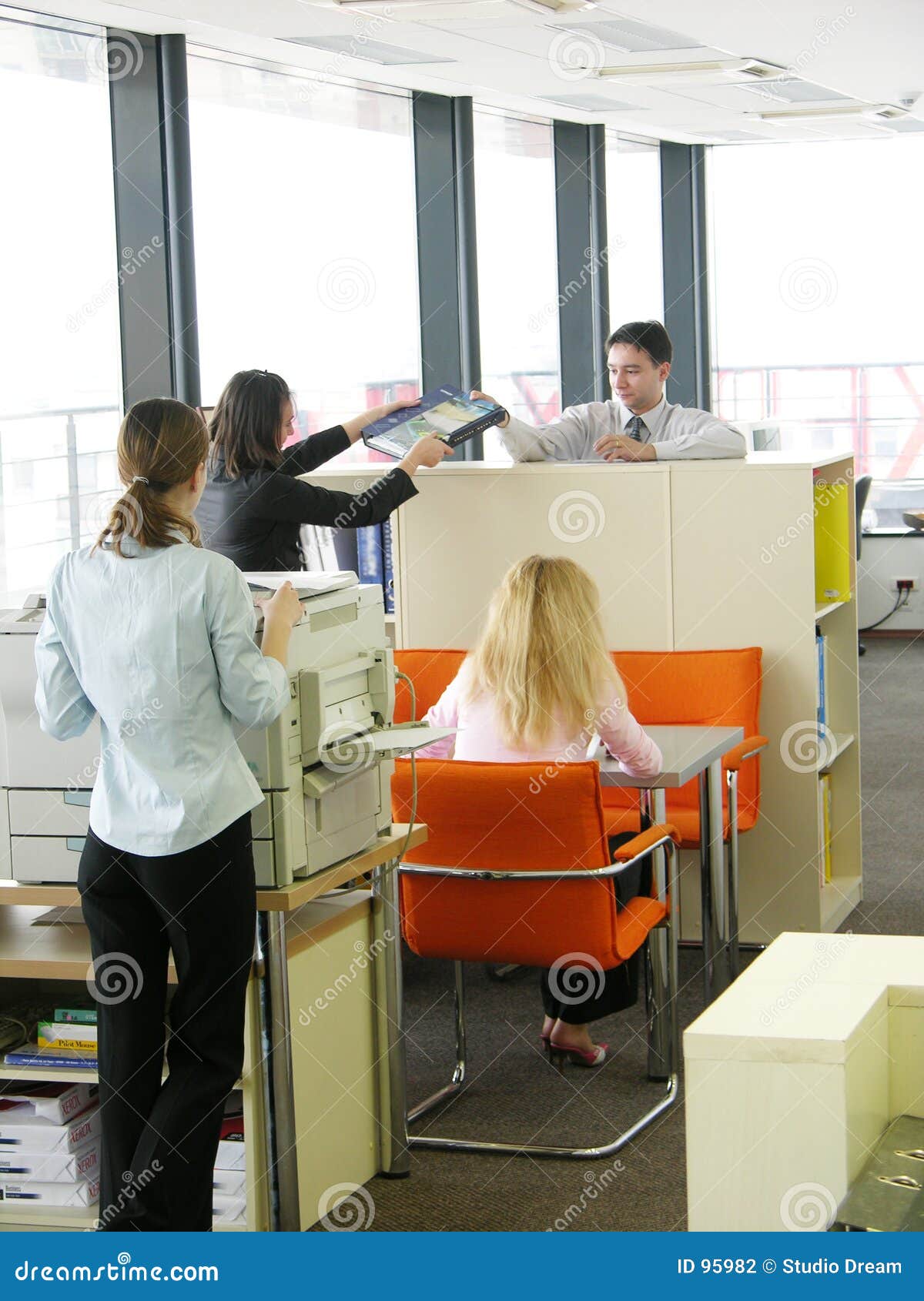 Paperwork handling stock photo. Image of girl, business - 95982