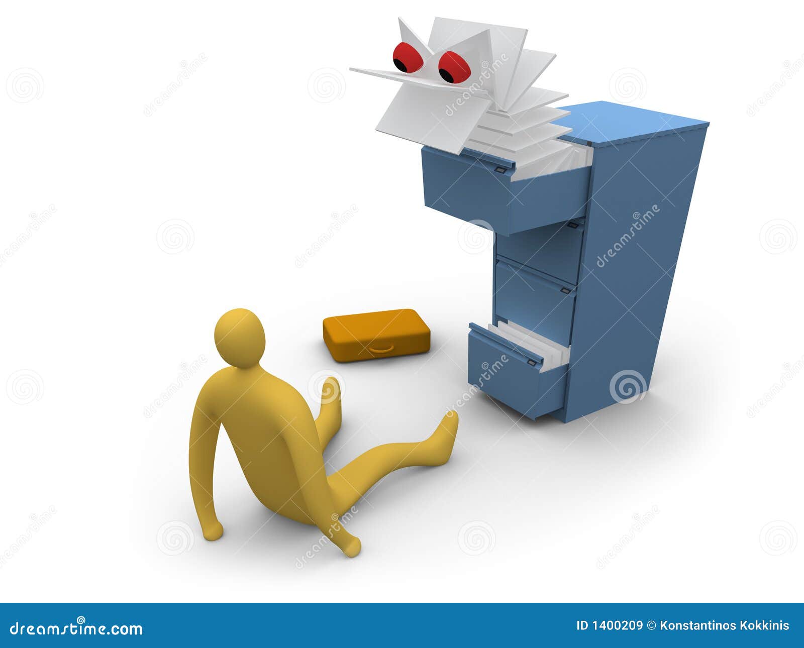 Paperwork Monster #2 Royalty-Free Stock Photo | CartoonDealer.com #1400223