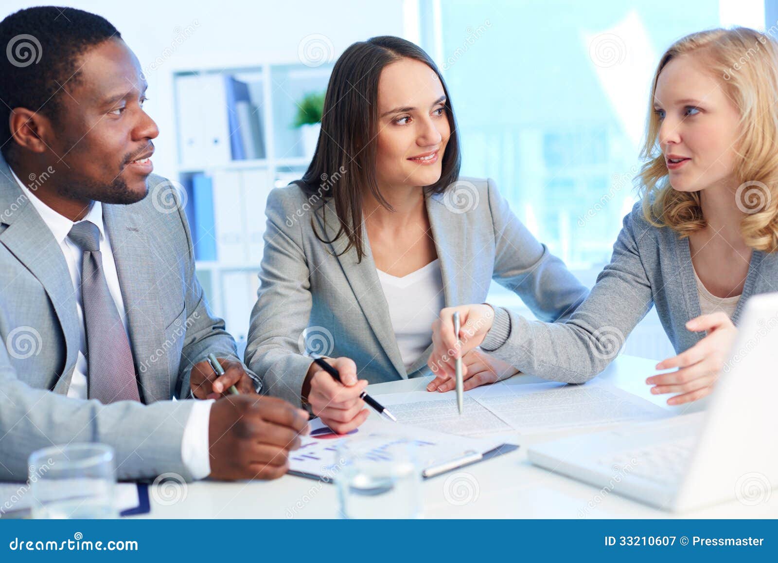 Paperwork stock image. Image of colleague, meeting, discussing - 33210607