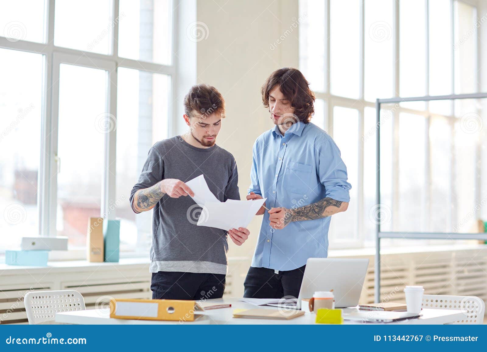 Paperwork at office stock image. Image of planning, contemporary ...