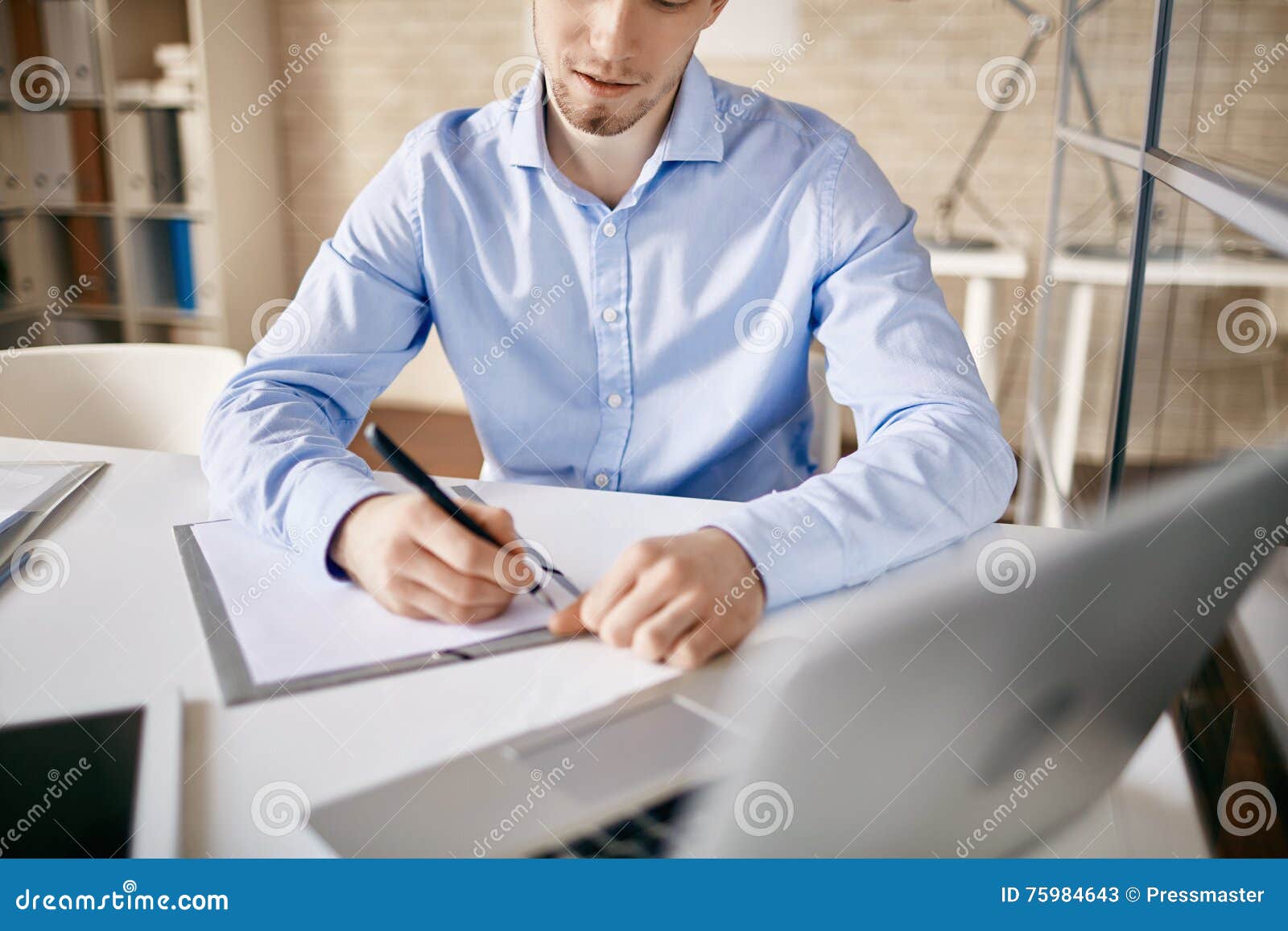 Paperwork stock image. Image of table, worker, young - 75984643