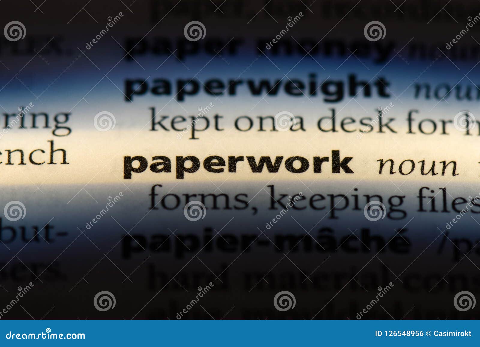 Paperwork stock photo. Image of page, word, writing - 126548956