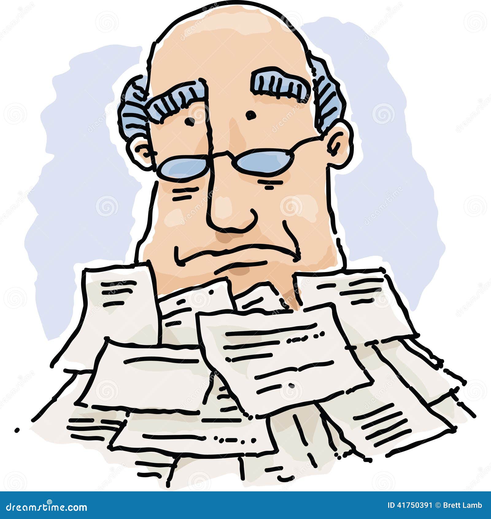 Paperwork Pile stock illustration. Illustration of paperwork - 41750391