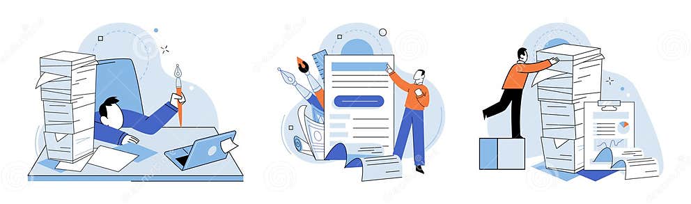 Paperwork. Bureaucracy Adds Unnecessary Complexity To Paperwork Process ...