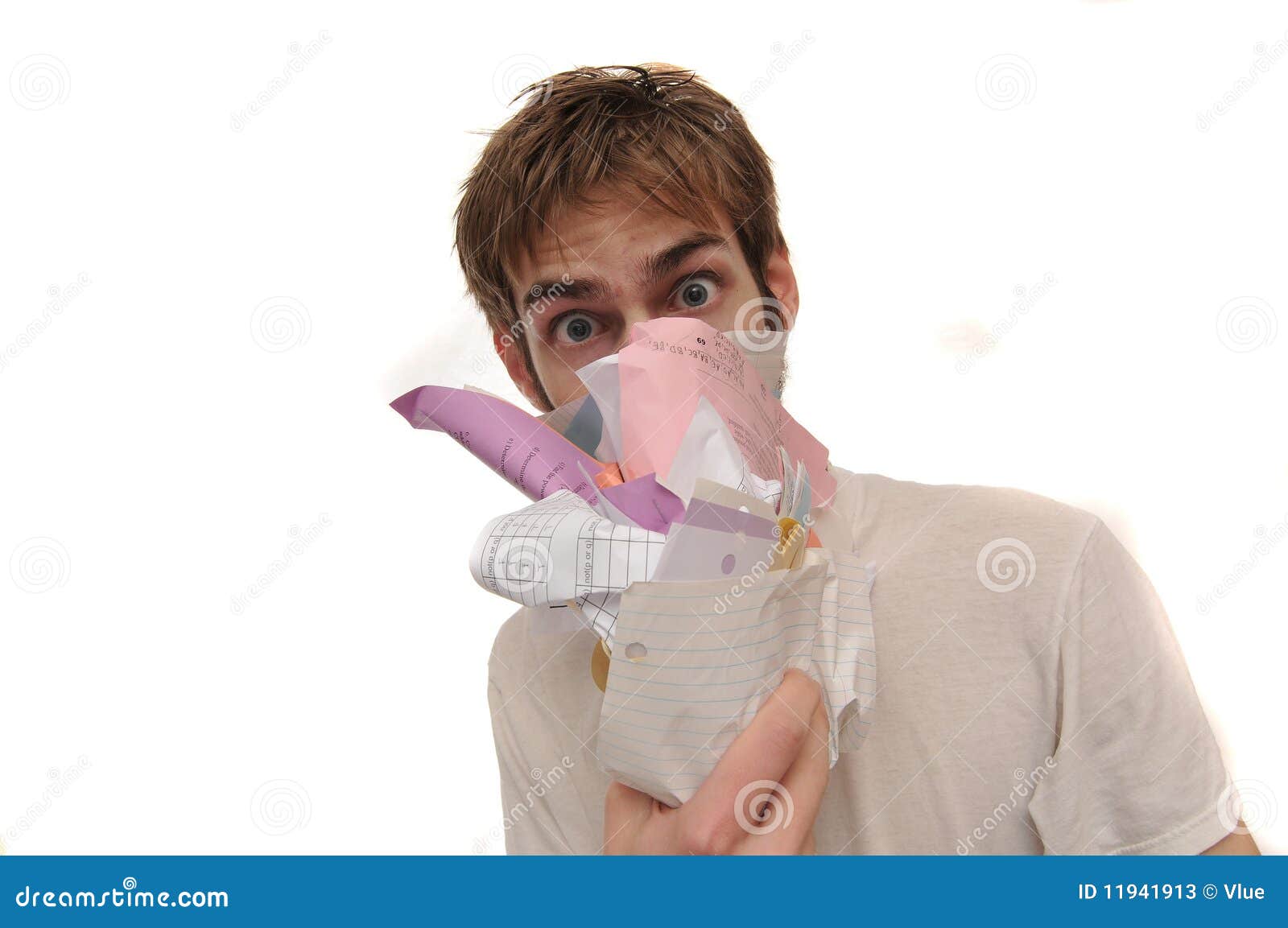 School Boy Ripping Up Homework Royalty-Free Stock Photography ...