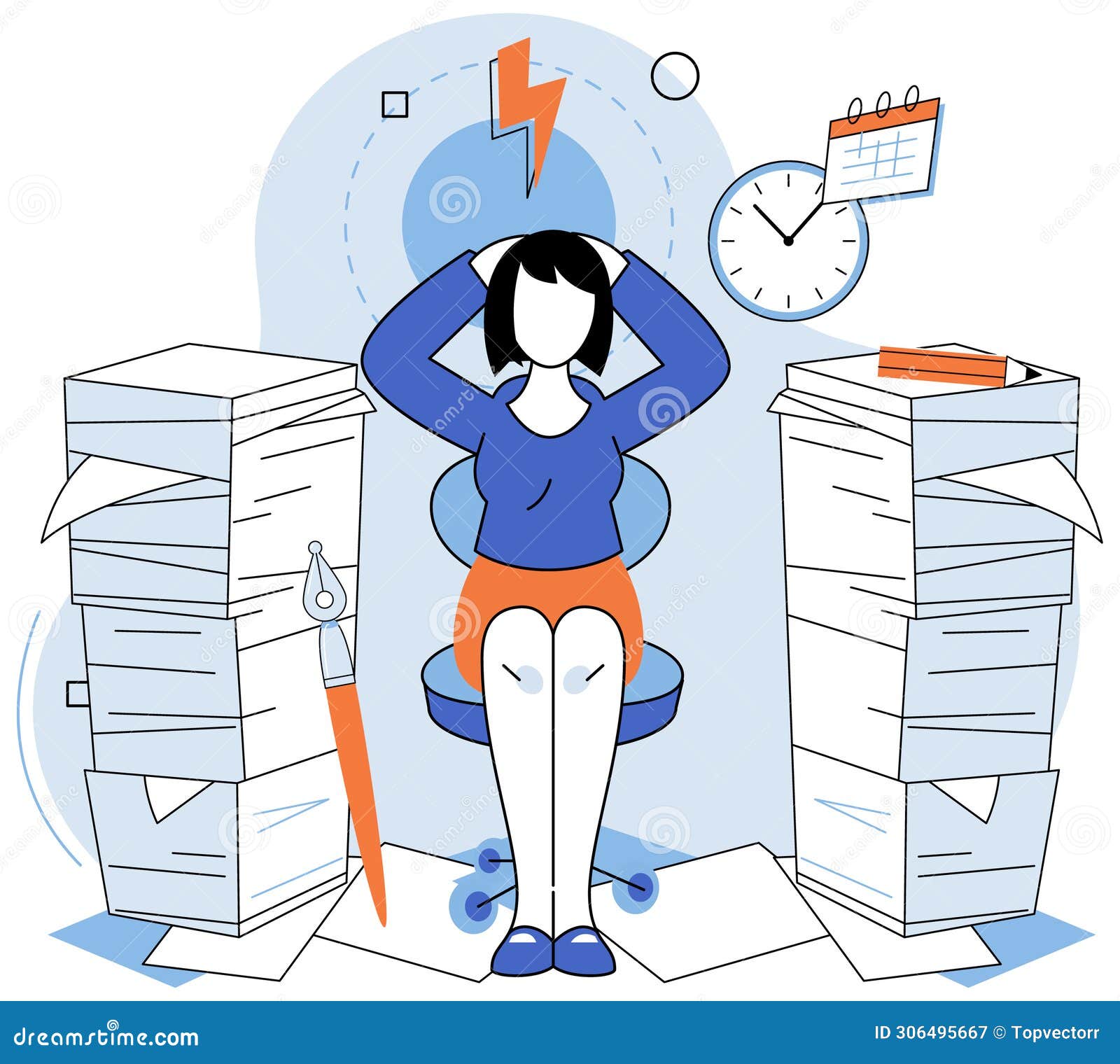 Paperwork. the Workload Seems Never-ending, with Piles Documents To ...