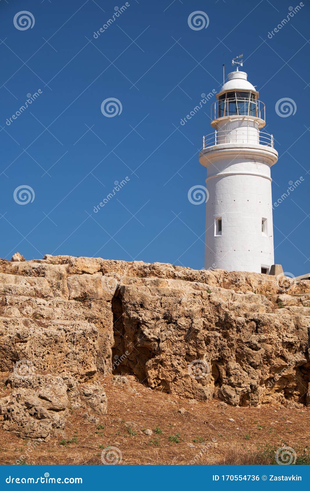 Paphos lighthouse. Cyprus stock photo. Image of cyprus - 170554736