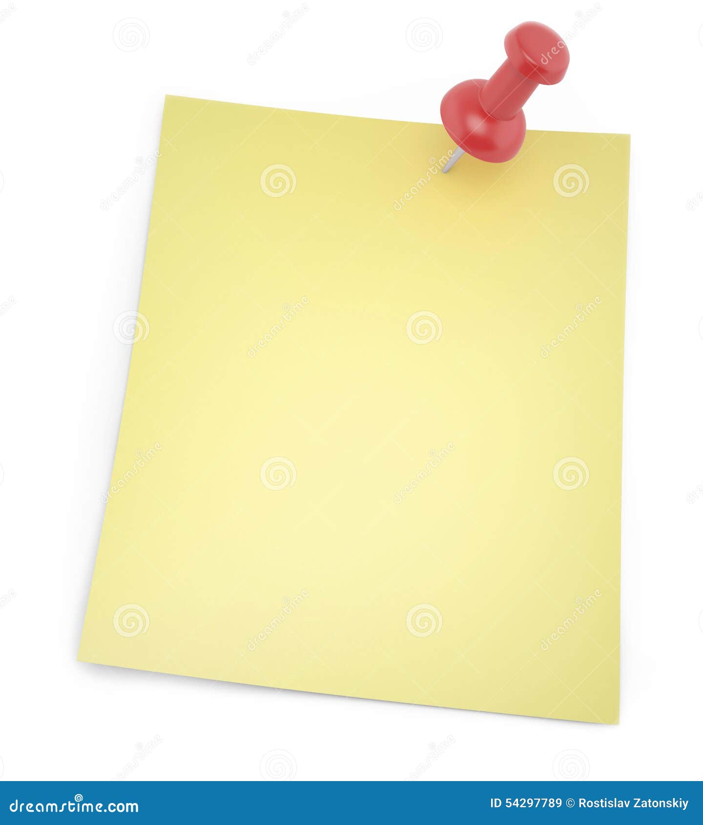 Papier Blanc Pour Des Notes Avec La Punaise D'ombres Illustration Stock ...