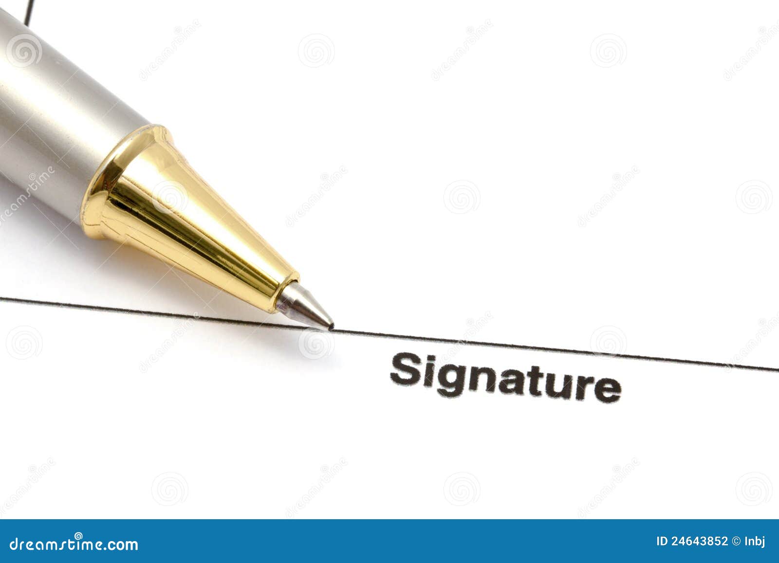 Papier De Crayon Lecteur Et De Signature Photo stock - Image du ...