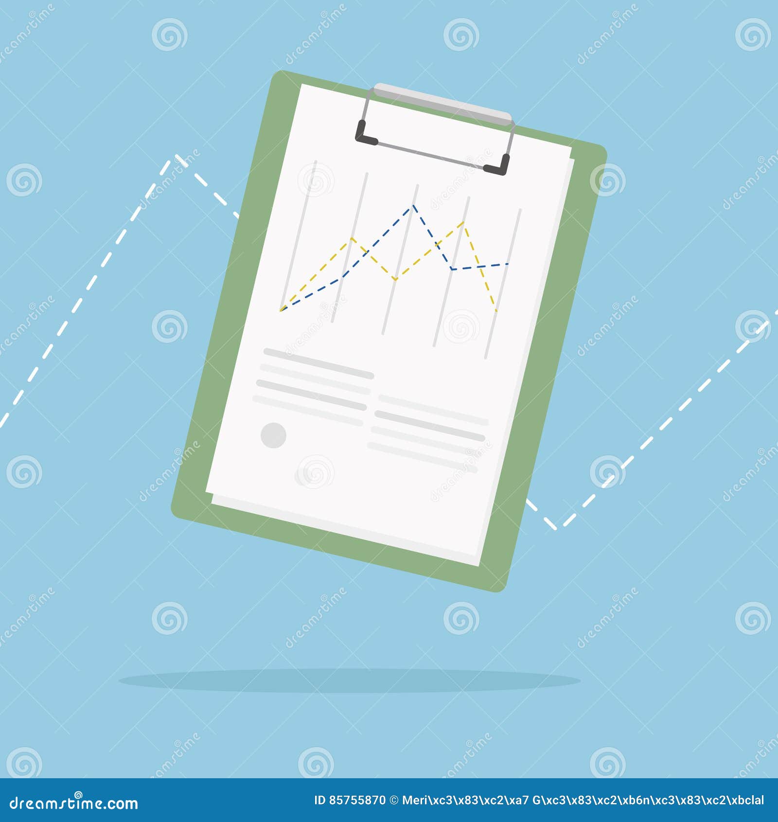 Papier de graphique illustration stock. Illustration du dépliant - 85755870
