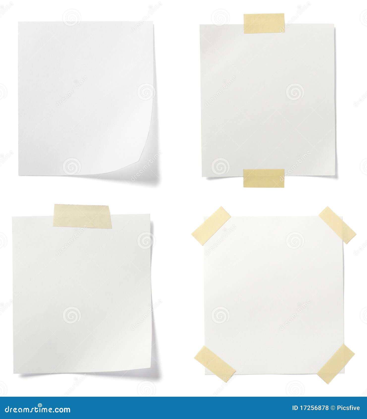 Papier de note blanc photo stock. Image du groupe, annonce - 17256878