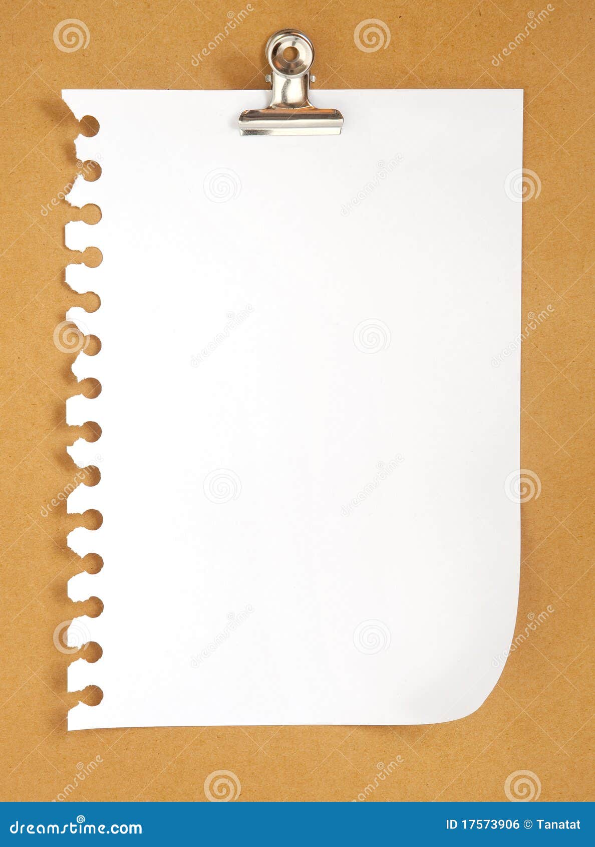 Papier De Note Blanc Sur Le Fond De Carton Photo stock - Image du fond ...