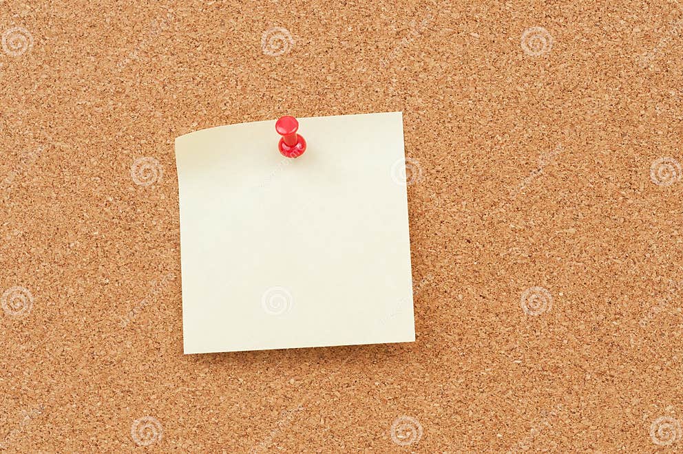 Papier De Punaise Et De Note Image stock - Image du objet, message ...