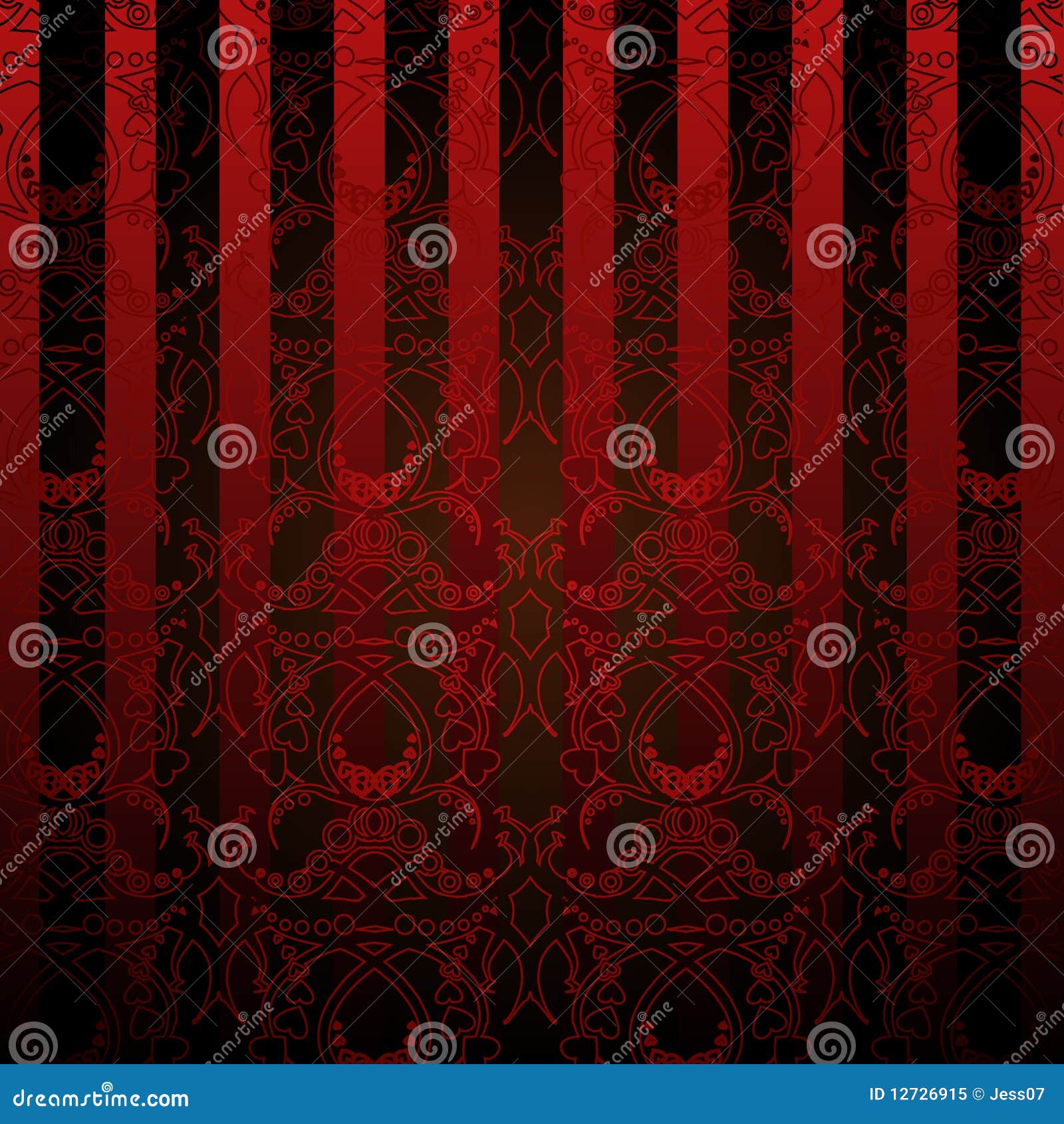 Papier peint rouge et noir illustration stock. Illustration du baroque ...