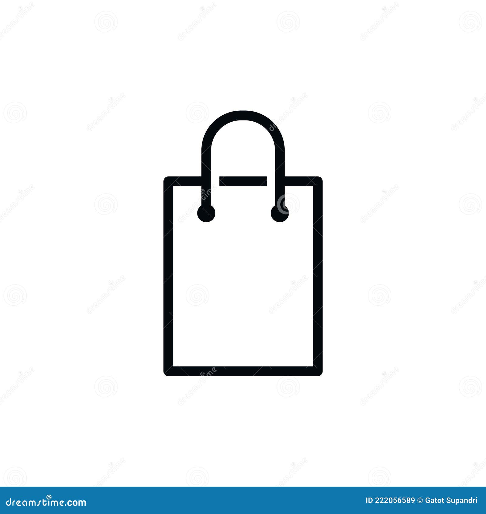 Papier Tasche Symbol Vektor Logo Design Vektor Abbildung - Illustration ...