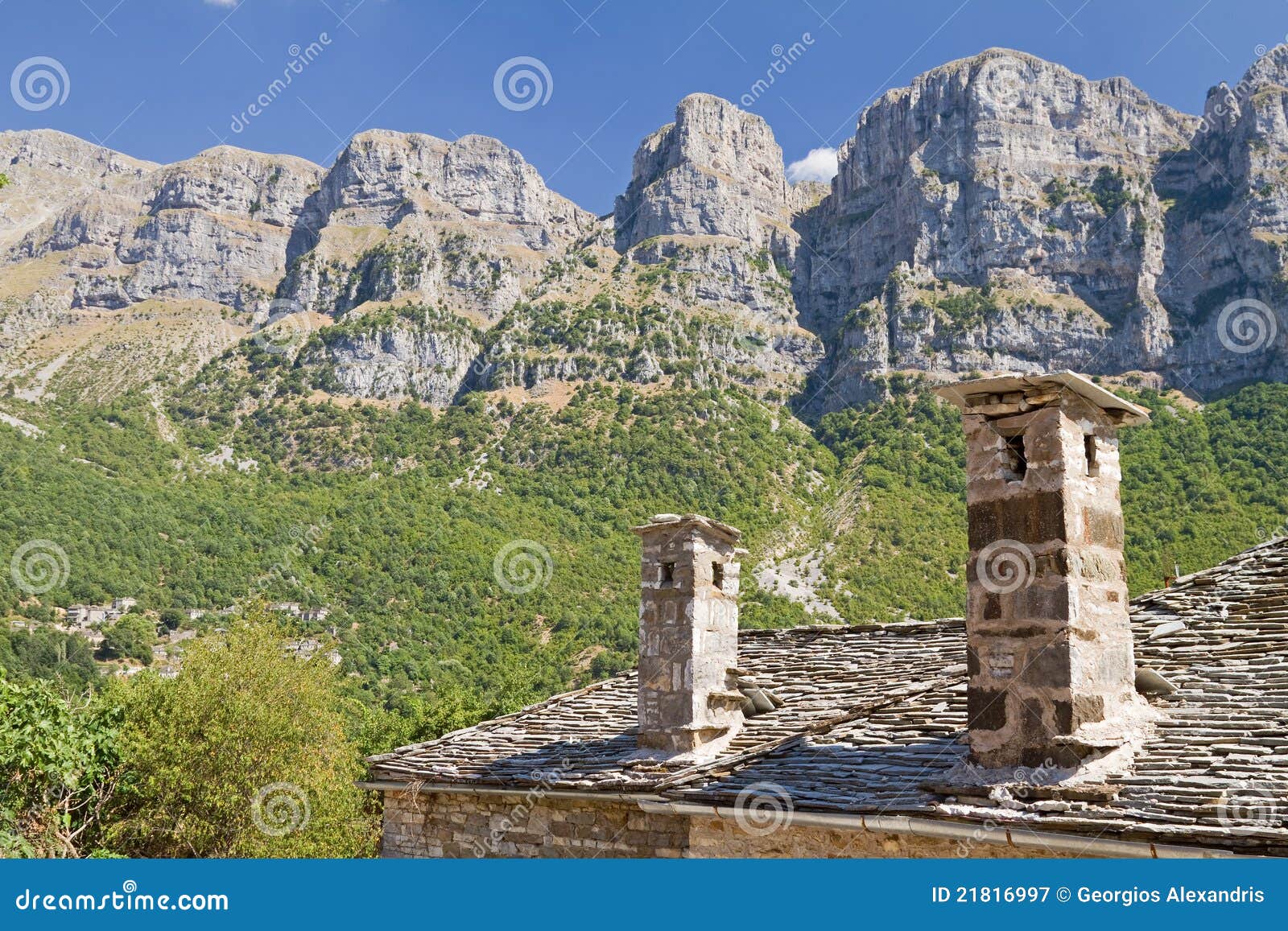 Papigo Cliffs, Greece stock image. Image of mountains - 21816997