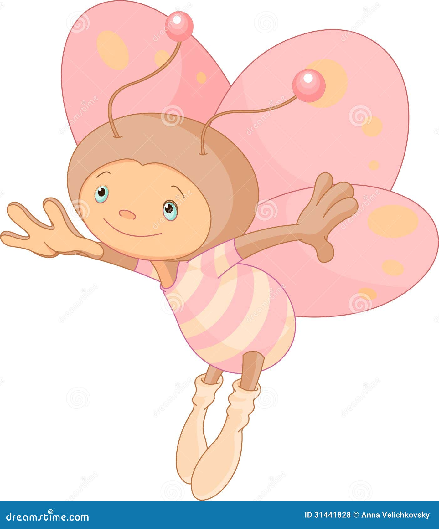 Papillon mignon illustration de vecteur. Illustration du agrafe - 31441828