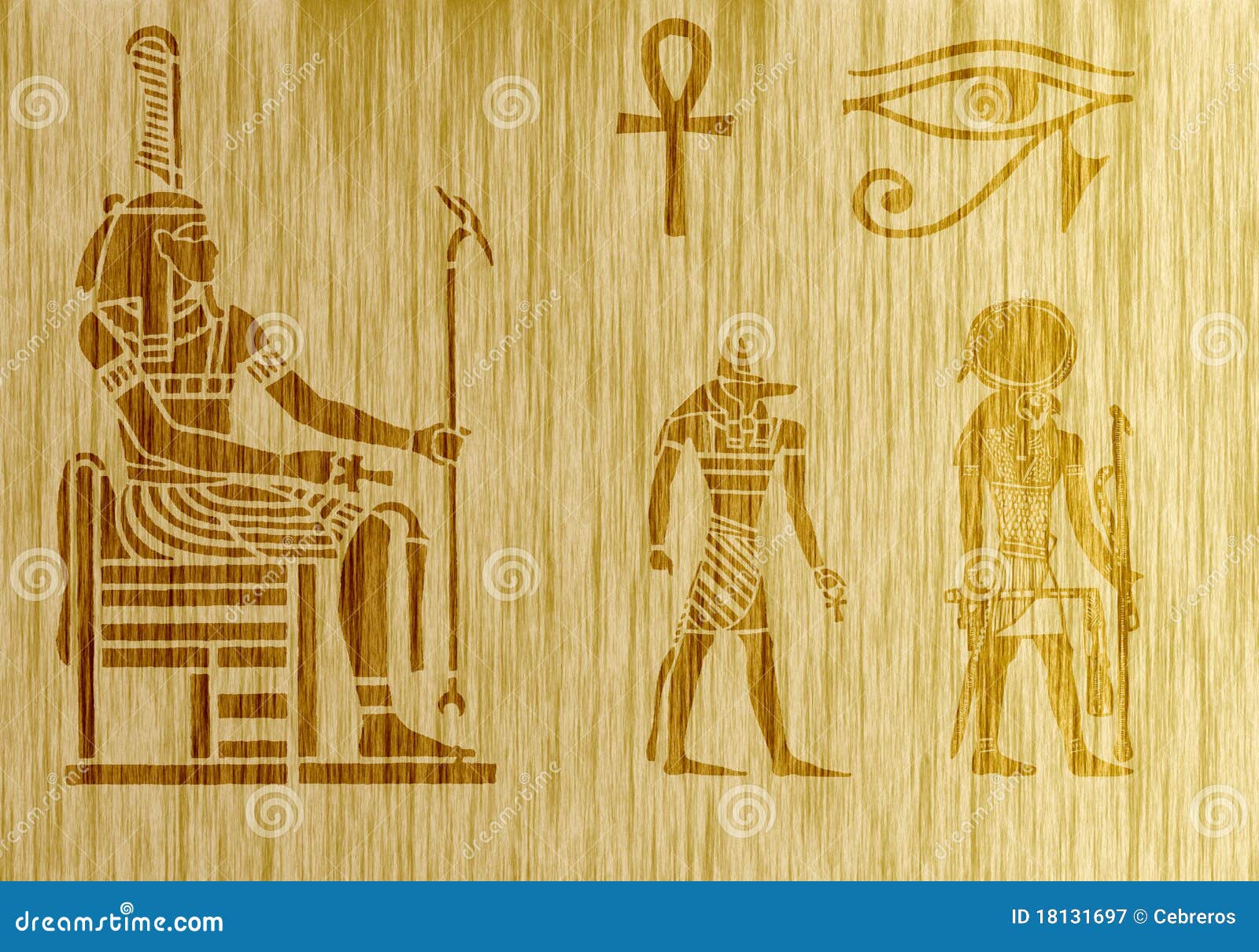 Papiro dell'Egitto illustrazione di stock. Illustrazione di guasto ...