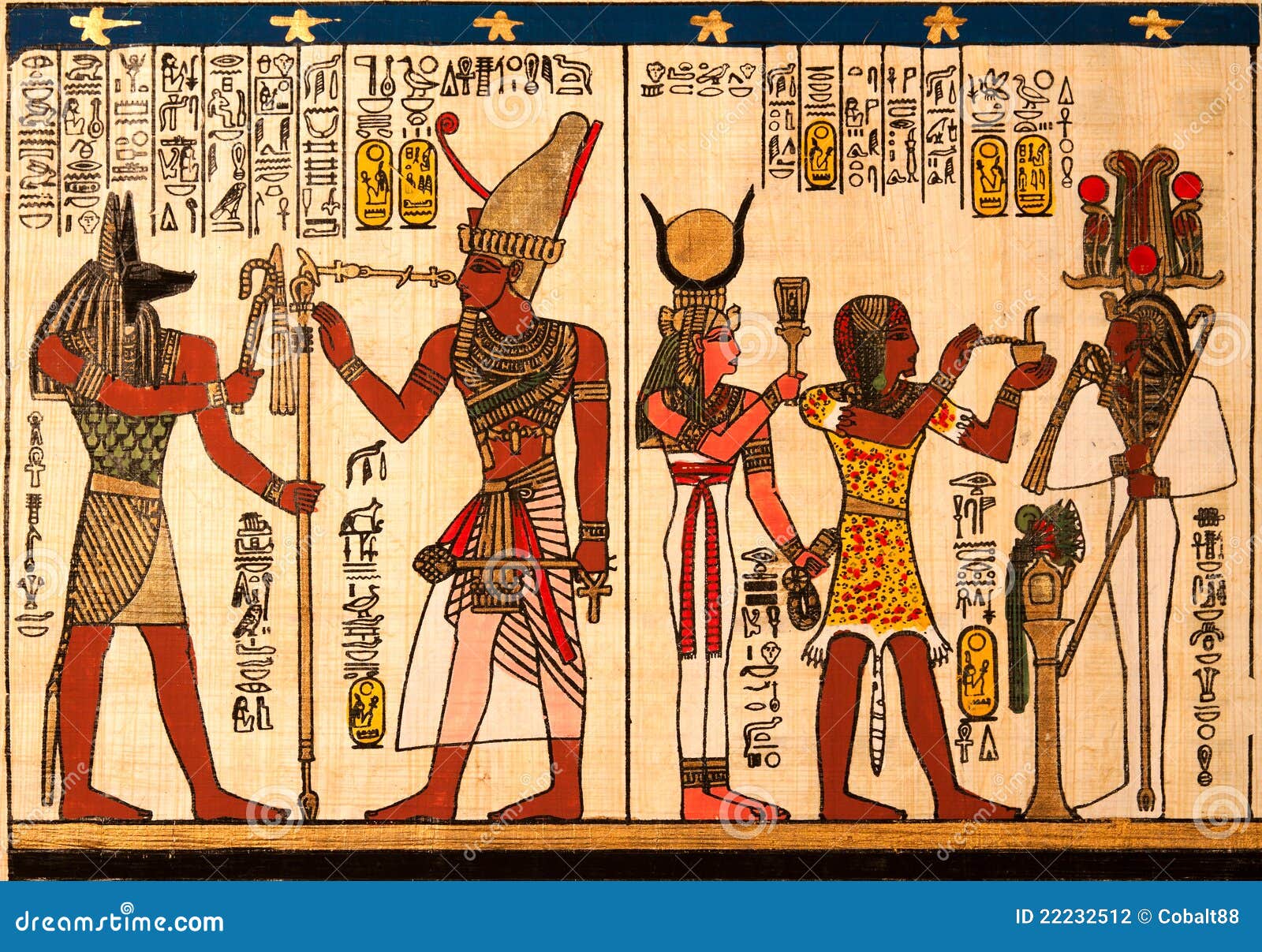 Papiro egipcio foto de archivo. Imagen de viejo, egipto - 22232512