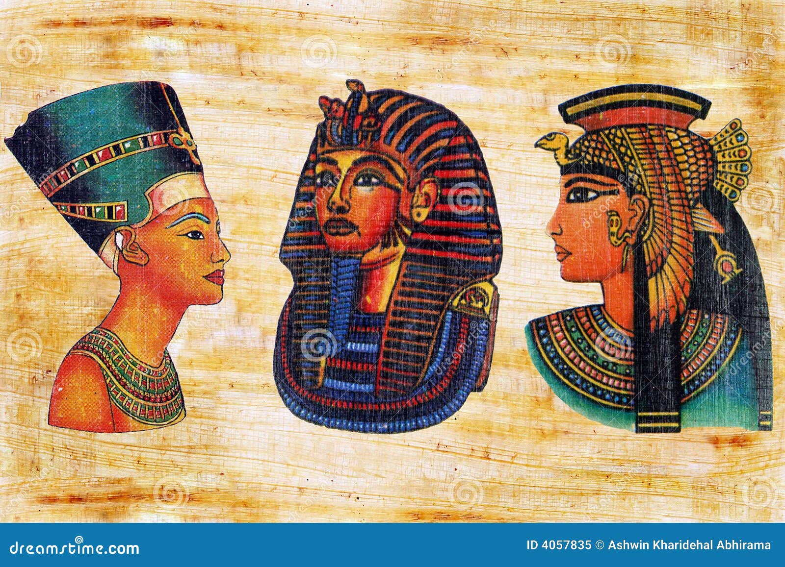 Papiro egipcio. imagen de archivo. Imagen de handmade - 4057835