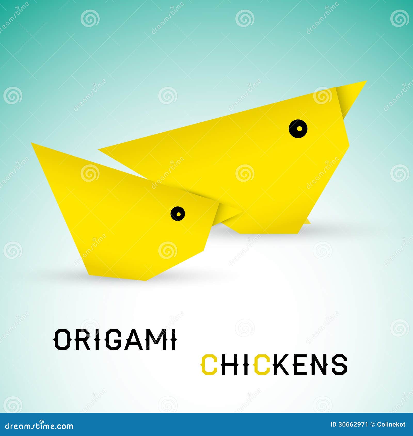 Papiroflexia De Los Pollos Imagen. Imagen: 30662971