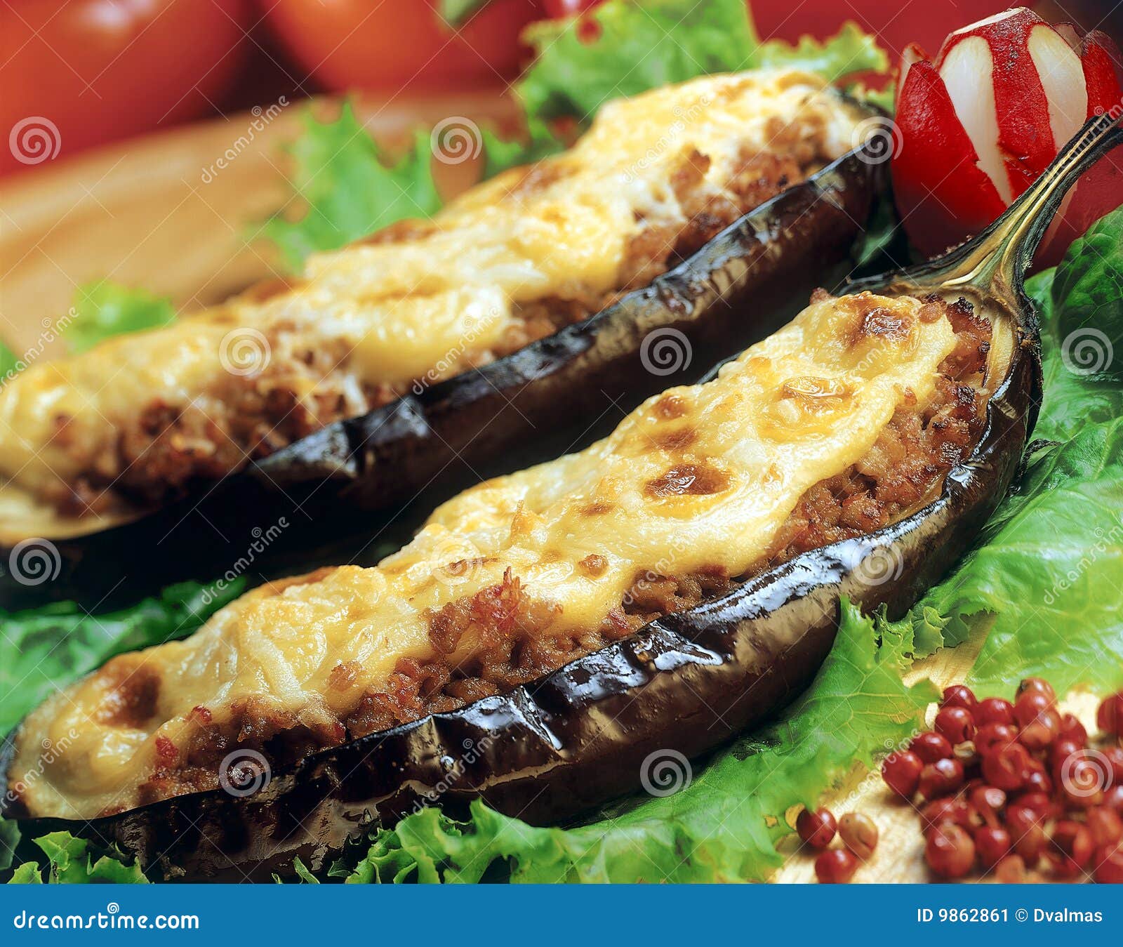 Papoutsakia. stock image. Image of greece, meat, pork - 9862861