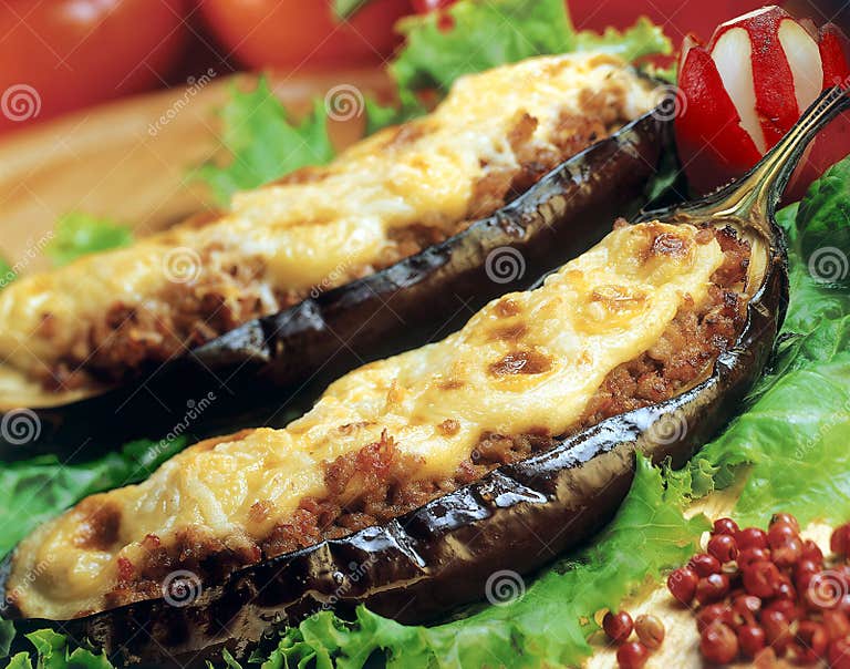 Papoutsakia. stock image. Image of greece, meat, pork - 9862861