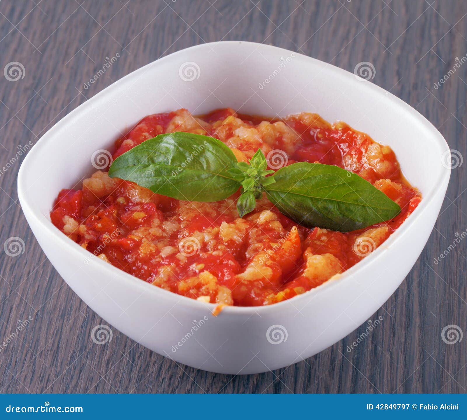Pappa al pomodoro stock image. Image of meal, leaves - 42849797