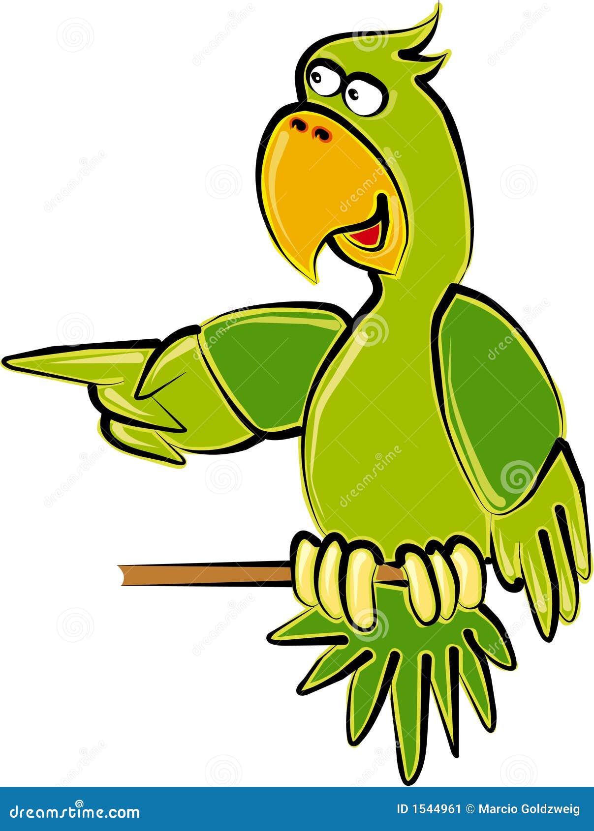 Pappagallo illustrazione vettoriale. Illustrazione di uccello - 1544961