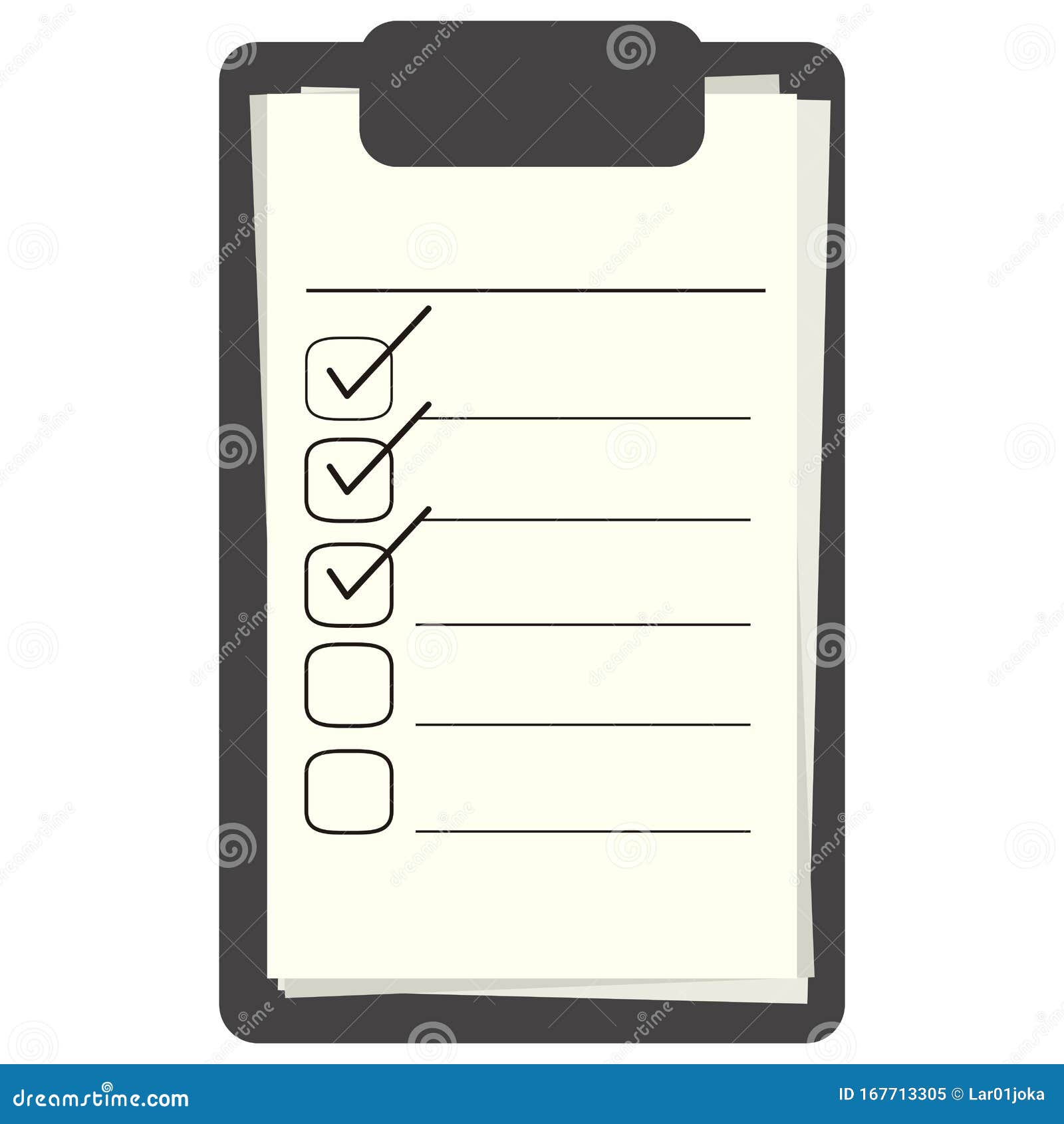 Papper till checklista vektor illustrationer. Illustration av symbol ...