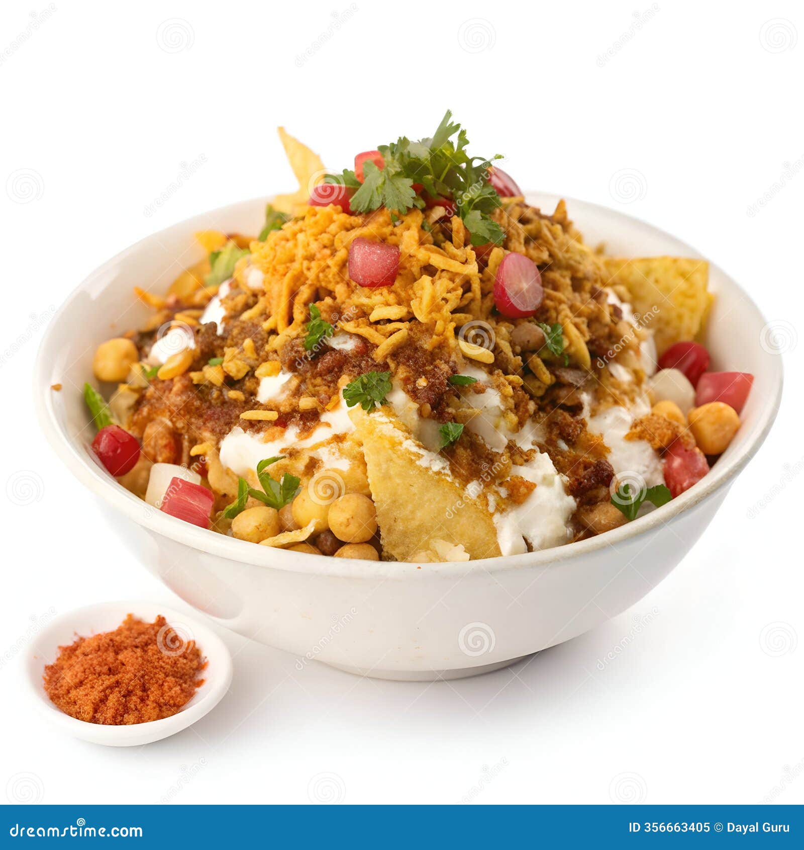 Doi Papri Chaat, Papdi, Dahi Bhalla, Bhallay, Potato, Crackers, Masala ...