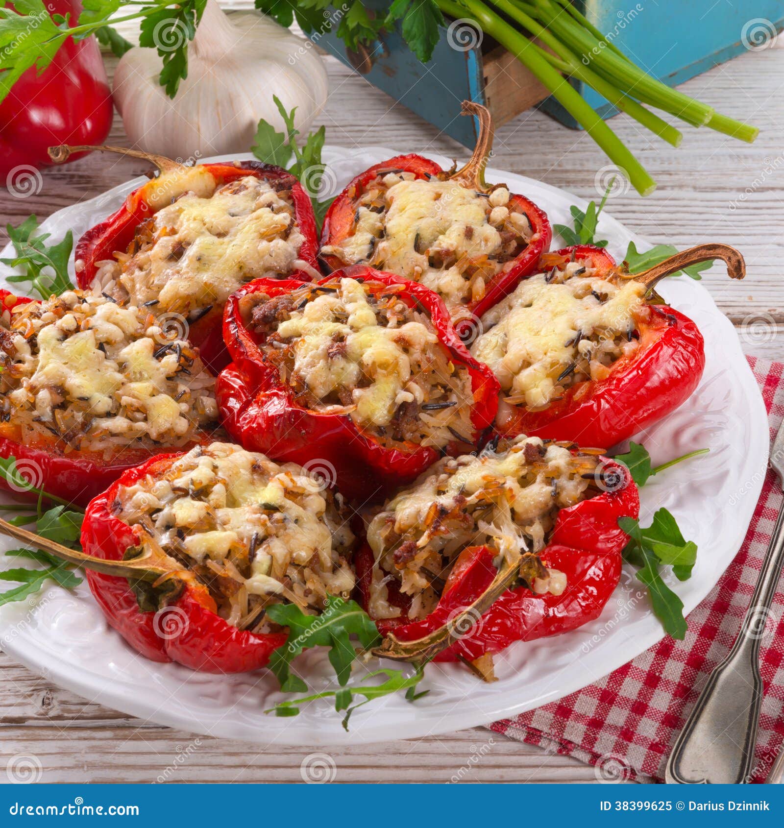 Paprika with rice fullly stock image. Image of nature - 38399625