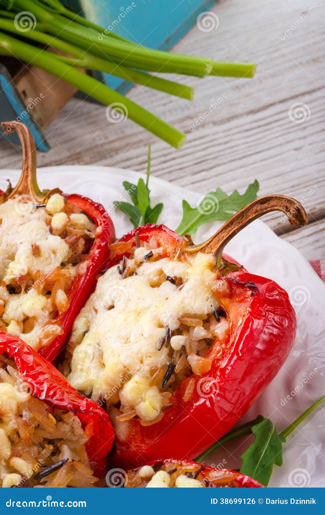 Paprika with rice fullly stock photo. Image of bulgarian - 38699126