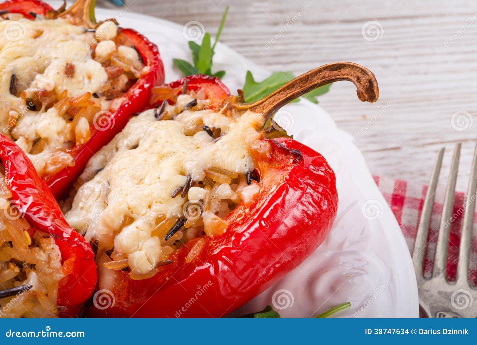 Paprika with rice fullly stock photo. Image of capsicum - 38747634