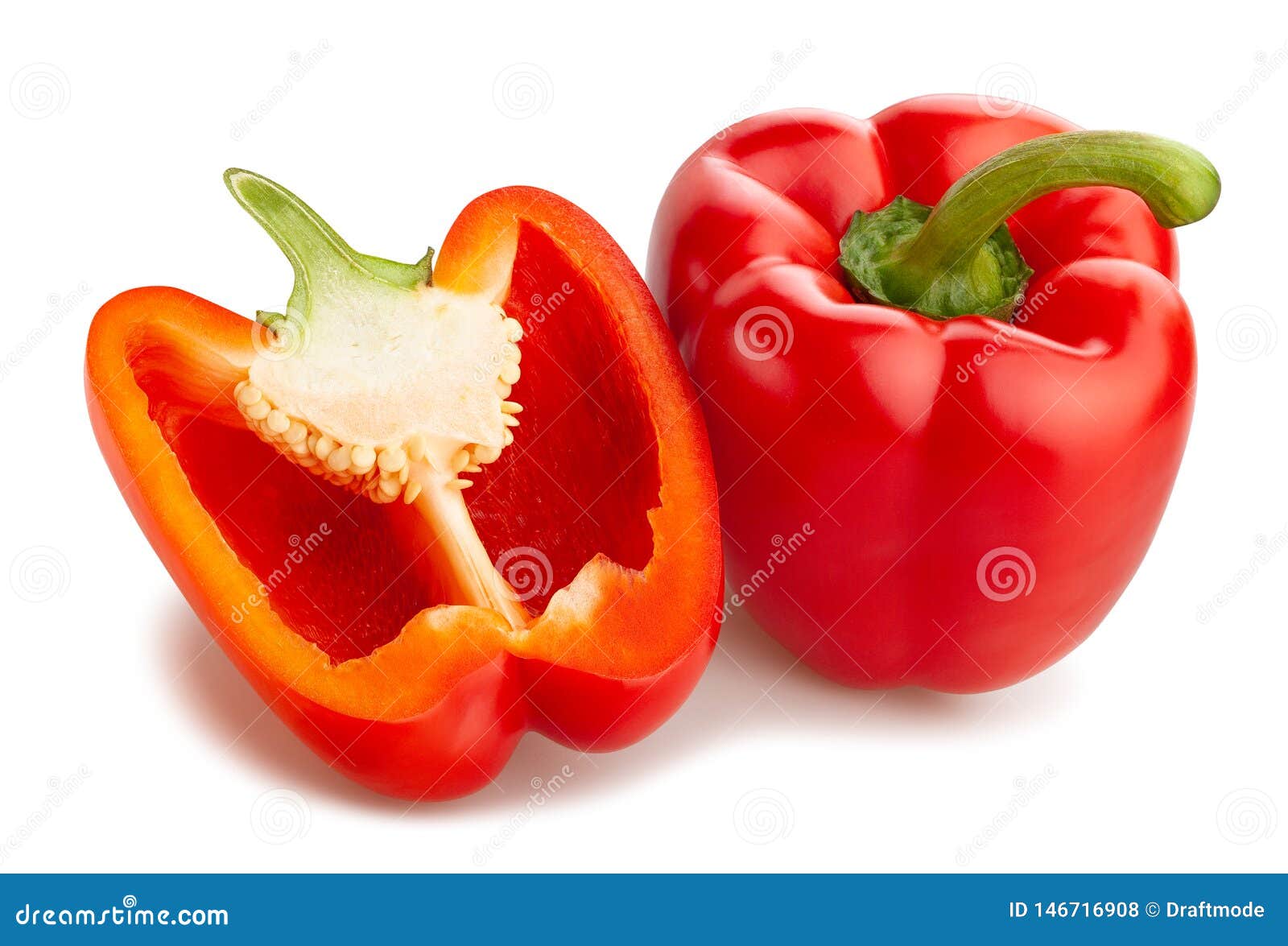 Paprika foto de archivo. Imagen de recorte, maduro, rebanado - 146716908