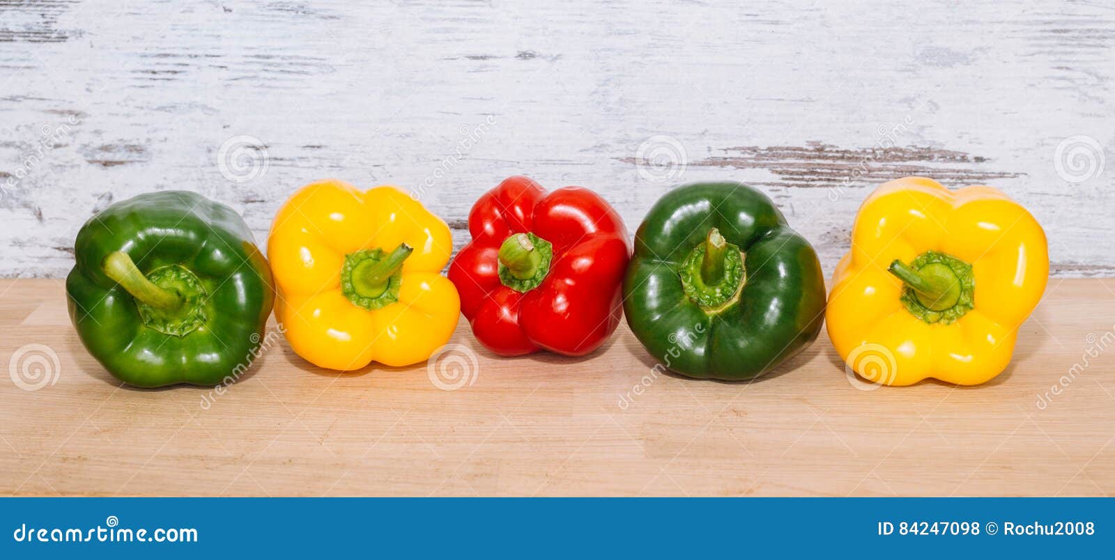 Paprika / tree colors stock photo. Image of vegetables - 84247098