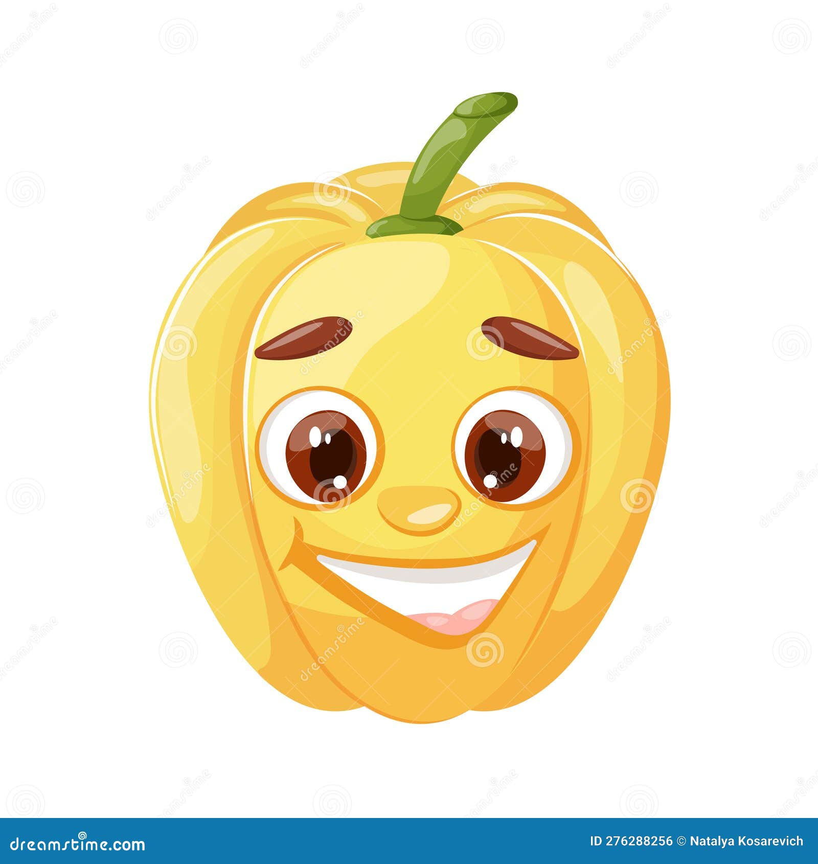 Paprika Vector Illustration.Cheerful Cartoon Pepper Stock Vector ...