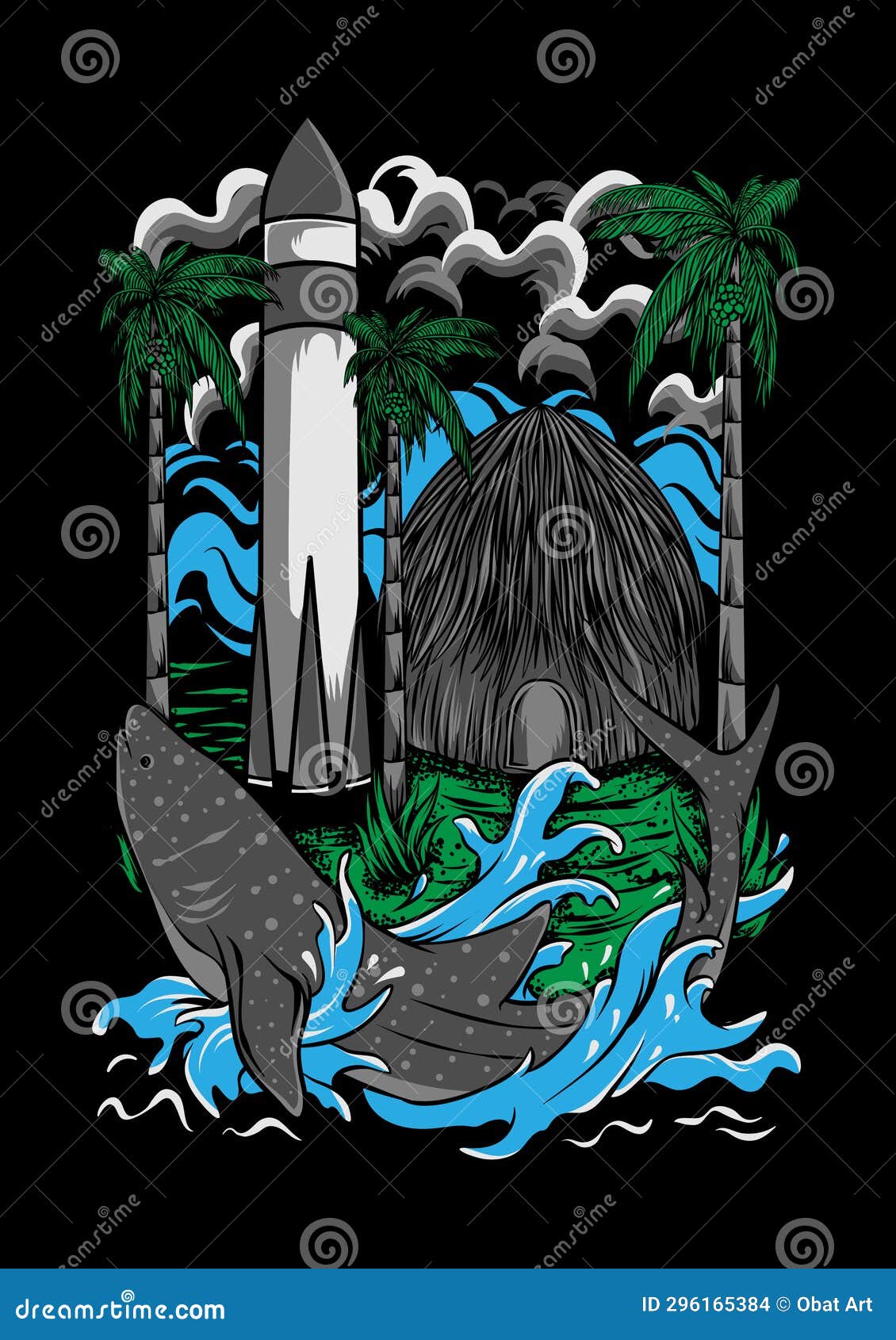 Papua Art Vector Apparel Design Stock Vector - Illustration of town ...