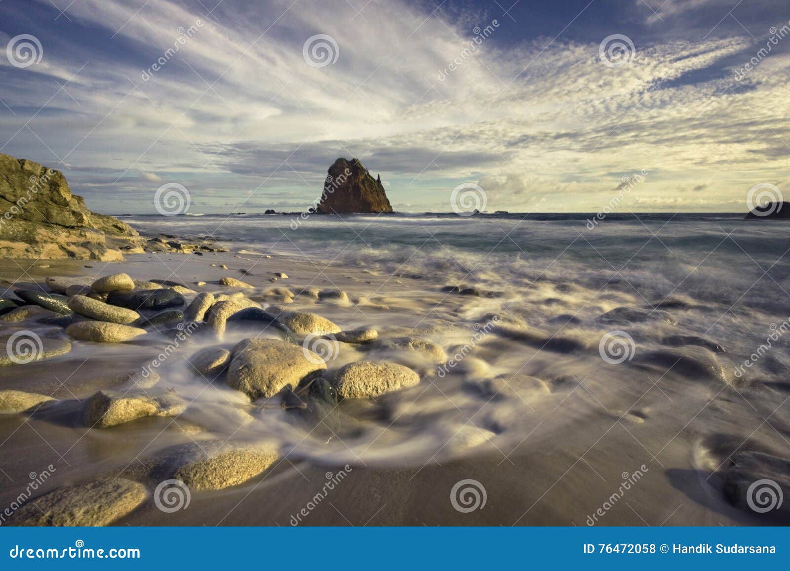 Papuma Beach stock photo. Image of grunge, beach, island - 76472058